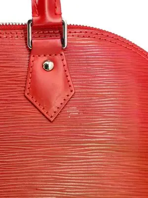 LOUIS VUITTON Alma Handbag Epi Leather Pm Satchel - Red