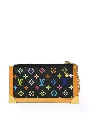 LOUIS VUITTON 2005 Pochette Cles Coin Wallet - Black