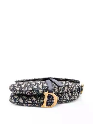 Dior Saddle Handbag Oblique Canvas Medium - Blue