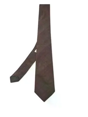 Burberry Silk Check Neck Tie Red
