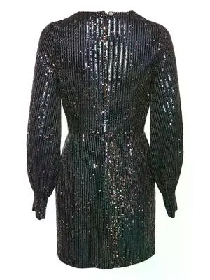 INGIE PARIS Sequined V-neck Mini Dress