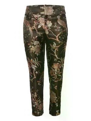 Alice + Olivia Floral-jacquard Trousers
