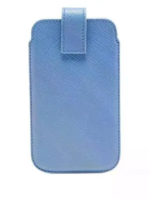 Smythson Leather Phone Cover - Blue