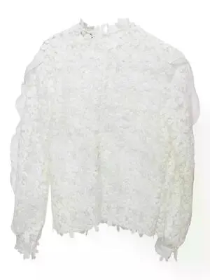SELF-PORTRAIT Floral Lace Blouse