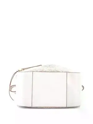 Loewe Hammock Small Shoulder Bag Leather And Anagram Jacquard - Neutrals