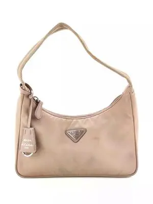 Prada Re-edition 2000 Tessuto Mini Hobo Bag - Neutrals
