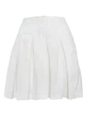 Prada Pleated Cotton Skirt