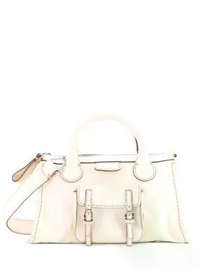 Chloé Edith Nm Leather Medium Satchel - Neutrals