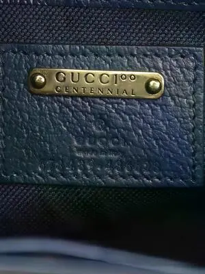 Gucci 2010 Logo Bamboo Shoulder Bag