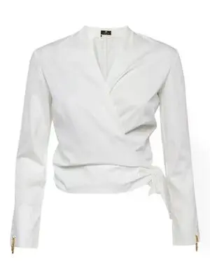 Elisabetta Franchi Wrap Blouses