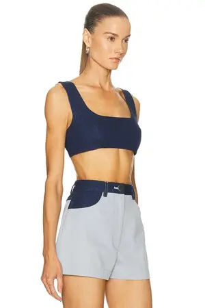 Matthew Bruch Tie Back Crop Top