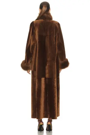 Nour Hammour Sima Grand Shearling Coat