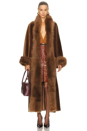Nour Hammour Sima Grand Shearling Coat