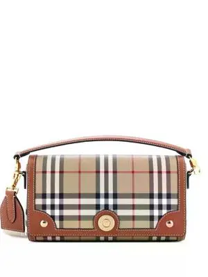 Women's Burberry Vintage-check Canvas And Leather Bags