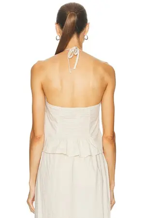 DEIJI STUDIOS Strap Top - Bone Check