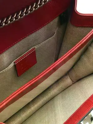 Gucci 2000s Interlocking G Shoulder Bag - Red