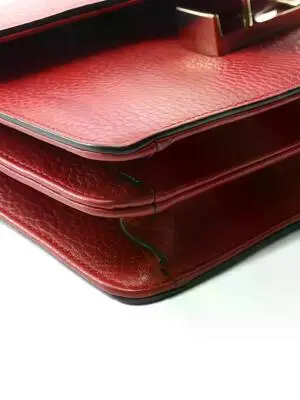Gucci 2000s Interlocking G Shoulder Bag - Red