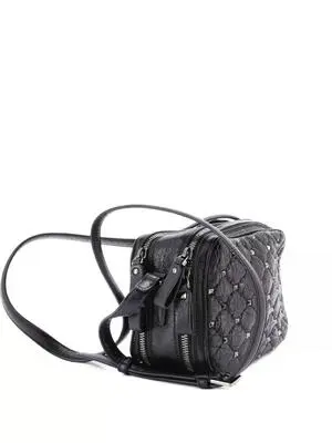 Valentino Garavani Rockstud Double Zip Camera Crossbody Bag - Black