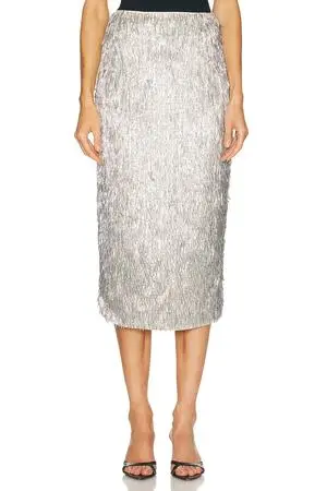 AKNVAS Tao Sequin Pencil Skirt