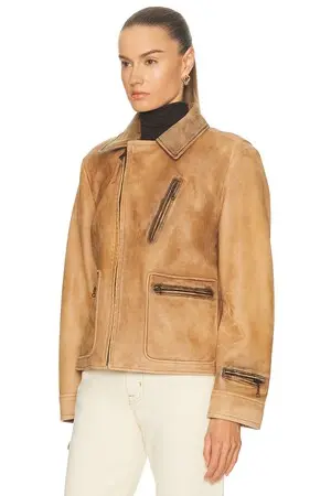 Ralph Lauren Gibbons Moto Jacket
