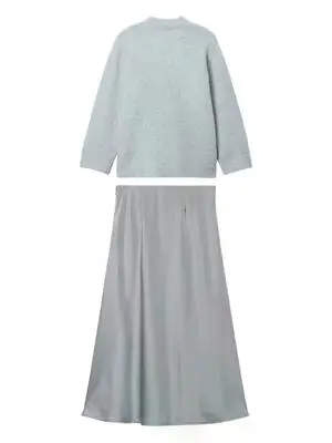 B+AB Sweater And Skirt Set - Grey