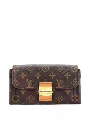LOUIS VUITTON Elysee Wallet Monogram Canvas And Leather Small Wallets - Brown
