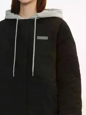 MINI CREAM Hooded Quilted Jacket