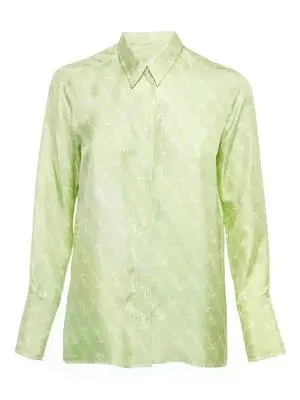 Sandro Anchor-print Silk Shirt