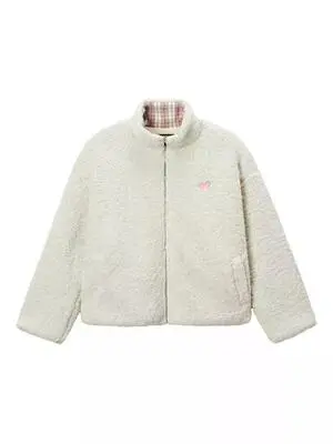 MINI CREAM Turtleneck Zip Jacket