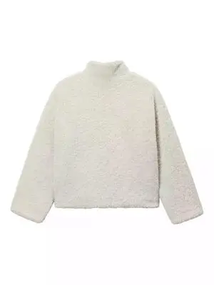 MINI CREAM Turtleneck Zip Jacket