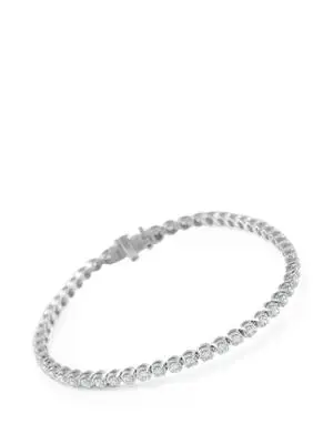 LB EXCLUSIVE 14k White Gold Diamond Tennis Bracelet - Silver