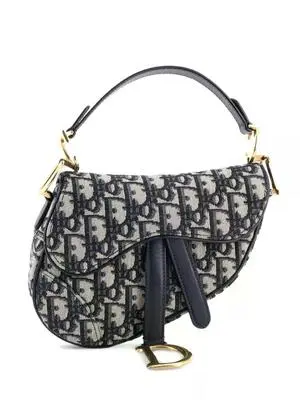 Dior Saddle Handbag Oblique Canvas Mini Shoulder Bag - Blue