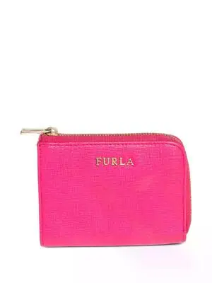 Furla 2010s Leather Zip Wallet - Pink