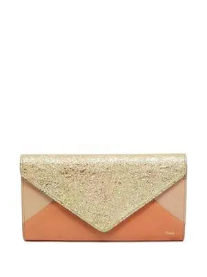 Chloé Envelope Flap Continental Wallet - Orange
