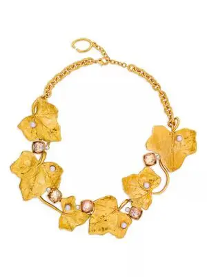 Oscar De La Renta Ivy Vine Necklace - Gold