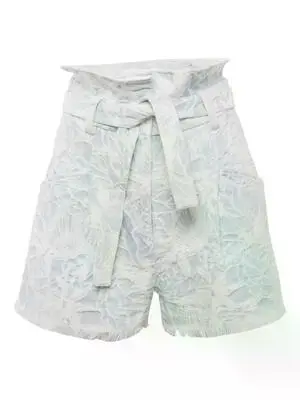 IRO PARIS Jacquard Belted Shorts