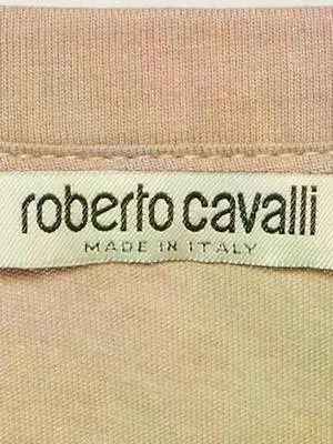 Roberto Cavalli Feather-trimmed Logo T-shirt