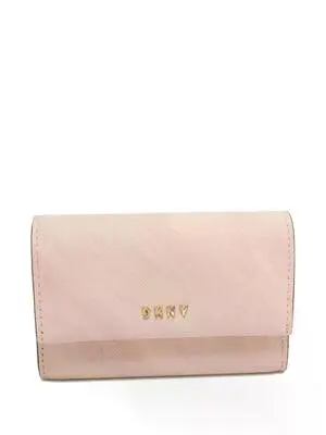 Dkny Logo-lettering Wallet - Pink
