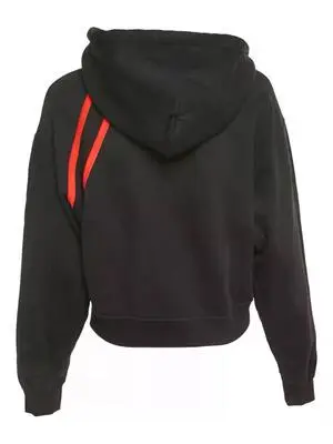 Sonia Rykiel Paris Cotton Knit Hoodie With Logo Trim