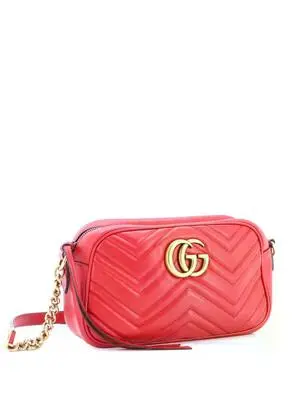 Gg Marmont Small Matelasse Shoulder Bags