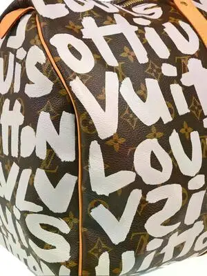 LOUIS VUITTON Keepall 50 Travel Bag X Stephen Sprouse Graffiti - Neutrals