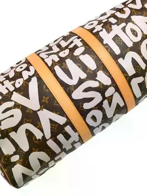 LOUIS VUITTON Keepall 50 Travel Bag X Stephen Sprouse Graffiti - Neutrals