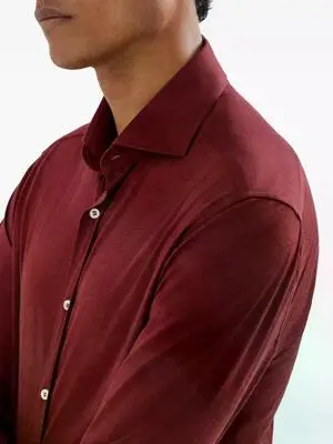 Brunello Cucinelli Button-fasteninf Long-sleeve Shirt - Red