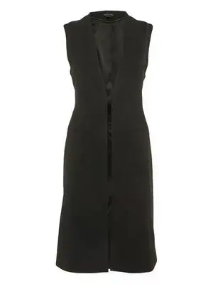 Alice + Olivia Sleeveless Crepe Coat