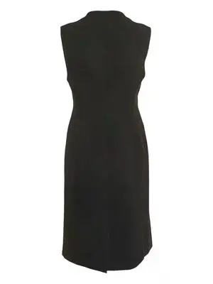 Alice + Olivia Sleeveless Crepe Coat