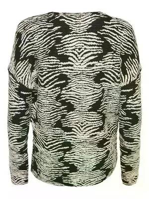 Maje Zebra-print Knit Top