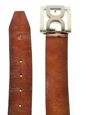 Dolce & Gabbana Leather Belt With Dg Logo