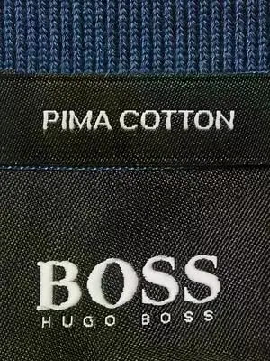 BOSS Logo-detail Cotton Polo Shirt - Grey