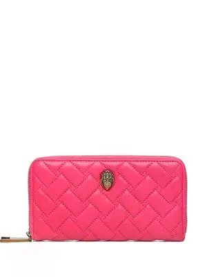 Kurt Geiger Quilted Emblem Wallet - Pink