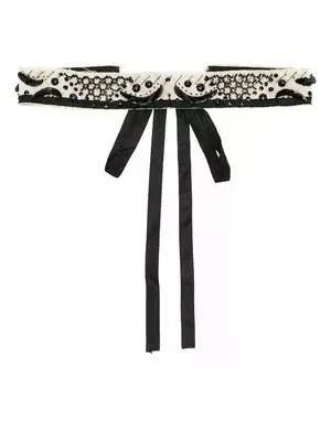 PRADA Bead And Sequin-Embellished Belt